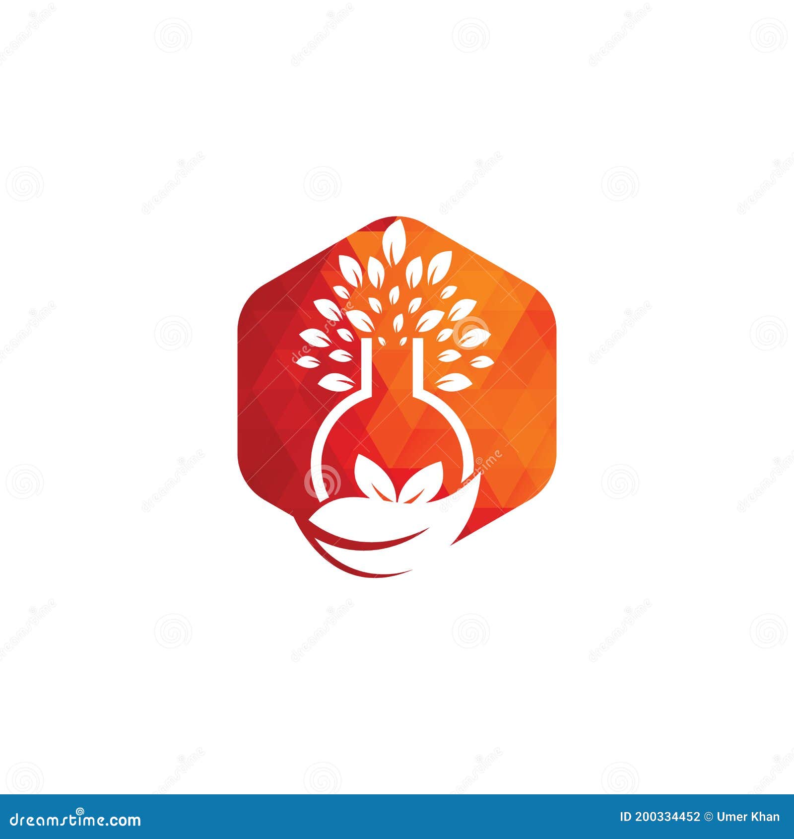 Lab Tree Logo. Green Lab Vector Logo Design Stock Vector - Illustration ...