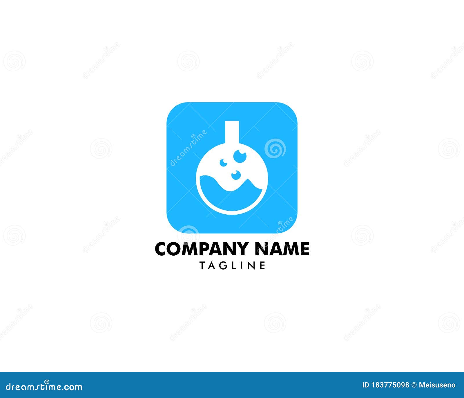 Lab Tube Vector Icon Logo Design Stock Vector - Illustration of ...