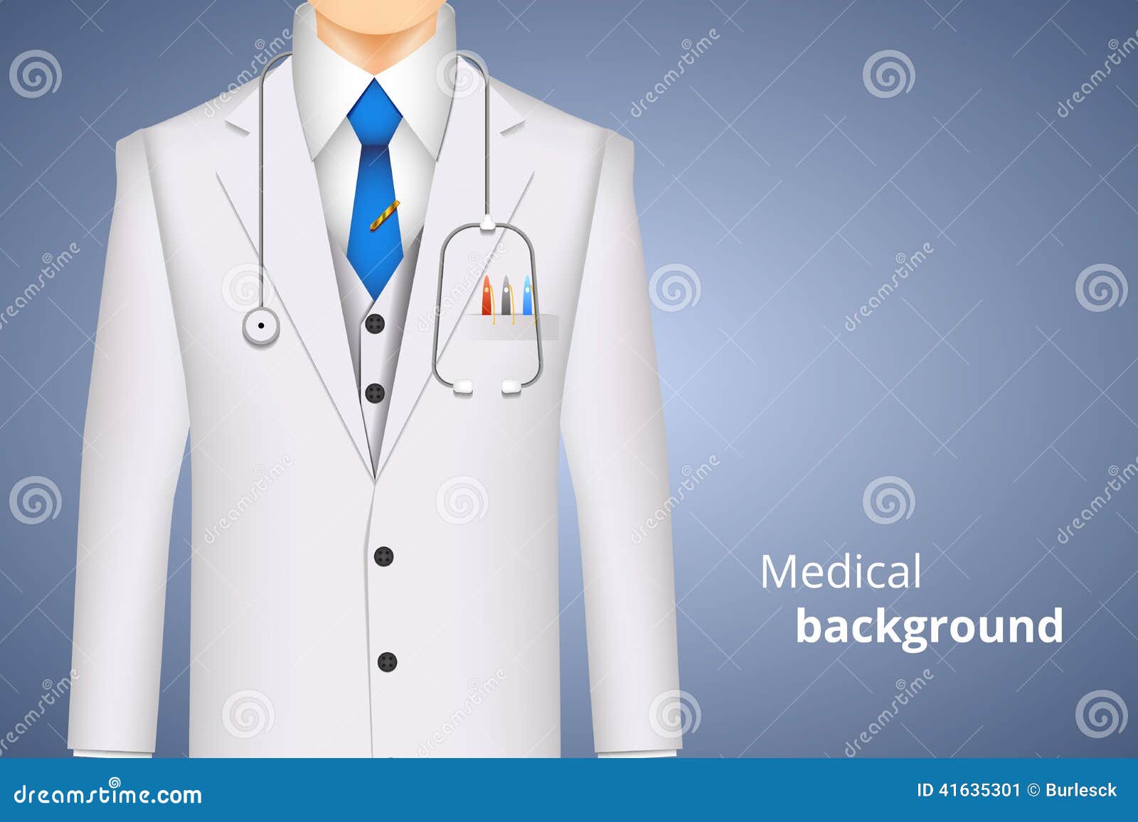 Lab White Coat Medical Background Stock Vector - Illustration of coat ...