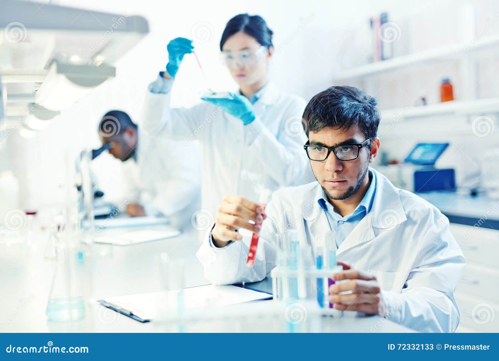 Lab work stock image. Image of glassware, laboratory - 72332133