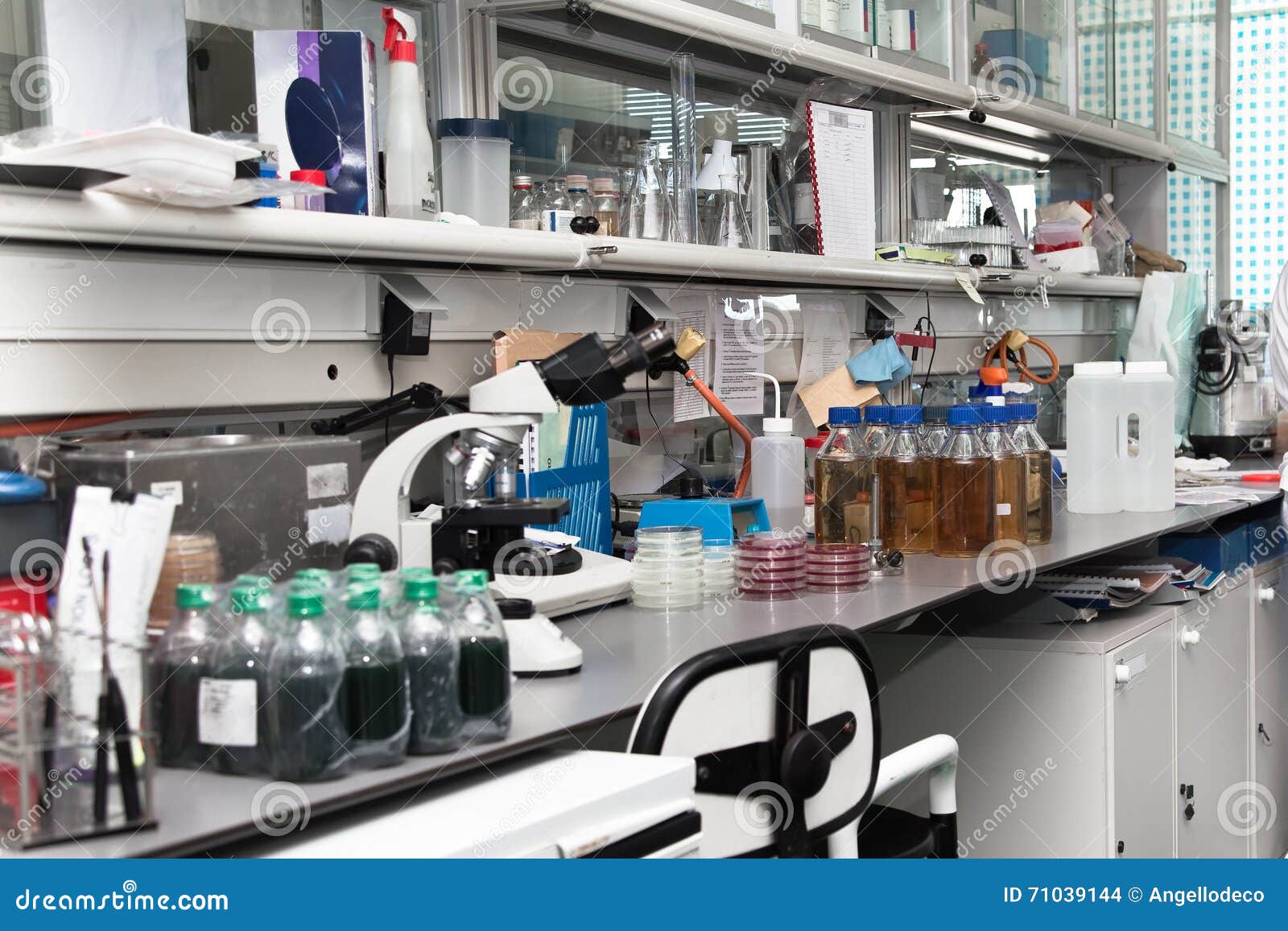 Lab workbench stock photo. Image of empty, interior, computer - 71039144