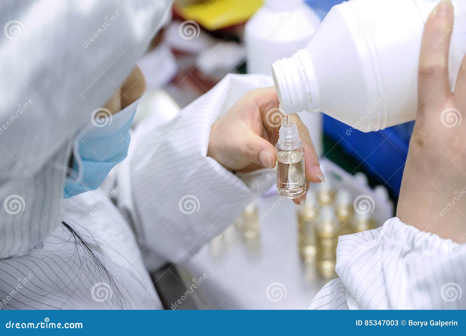 Lab worker stock image. Image of biology, eliquid, mask - 85347003