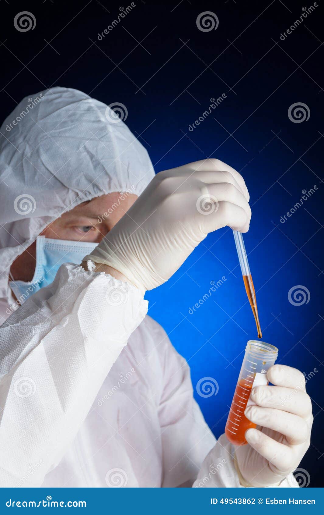 Lab Worker Testing a Sample Stock Photo - Image of clear, biotechnology ...