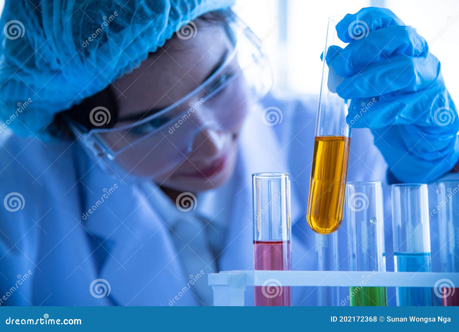 Lab working chemical stock photo. Image of chemist, person - 202172368