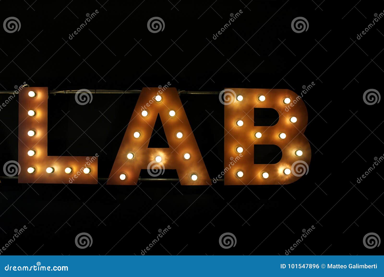 Lab Writing Made by Switched on Bulbs Stock Photo - Image of writing ...