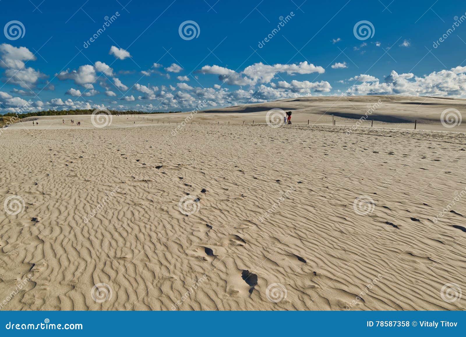 Leba Dunes in Poland stock photo. Image of heat, leba - 78587358