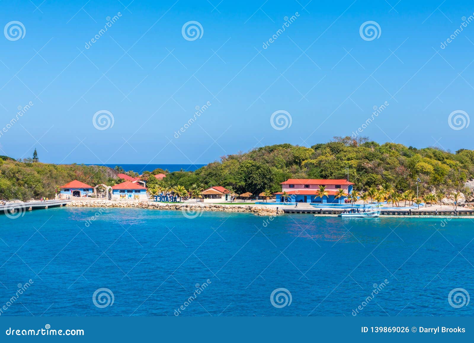 Labadee Port Buildings stock photo. Image of shoreline - 139869026