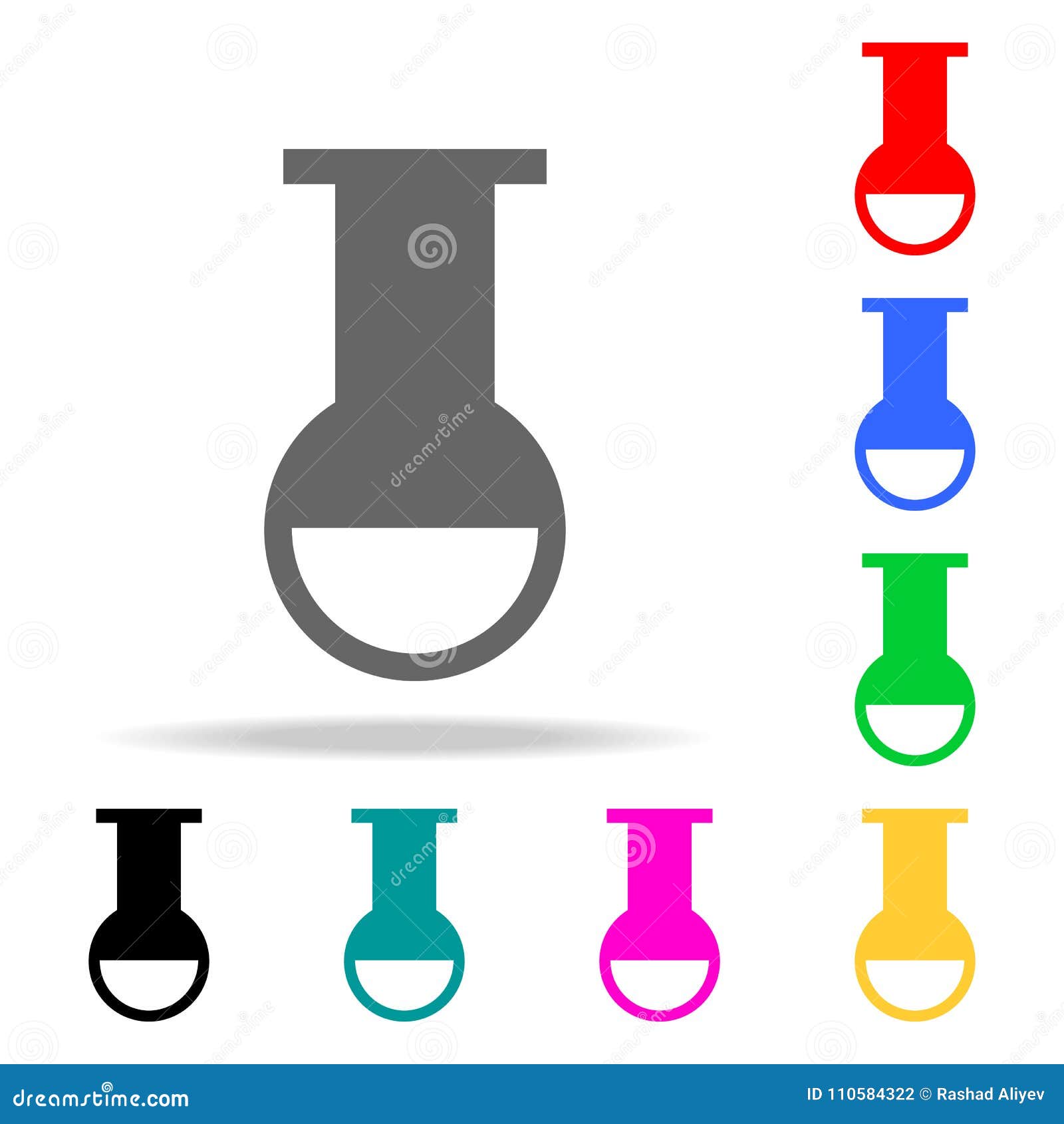 Labaratory Tube Icon. Elements In Multi Colored Icons For Mobile ...