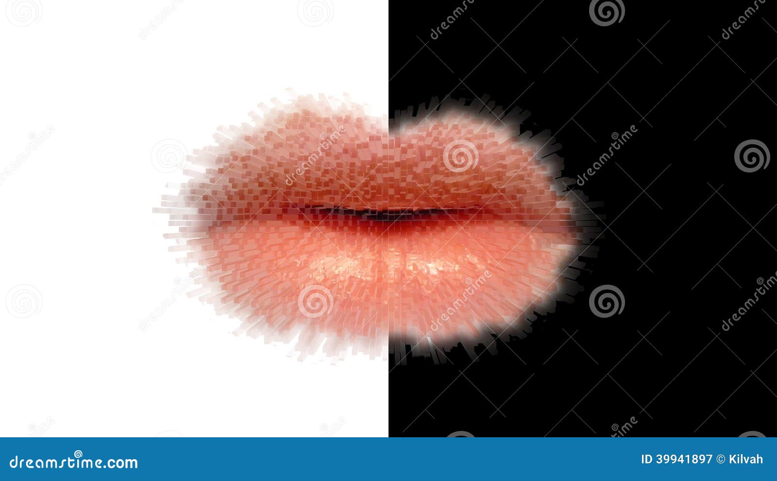 Labbra rosse, bacio immagine stock. Immagine di trucco - 39941897