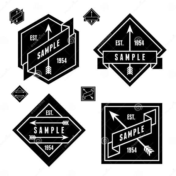 Label with arrows stock vector. Illustration of antique - 28557483