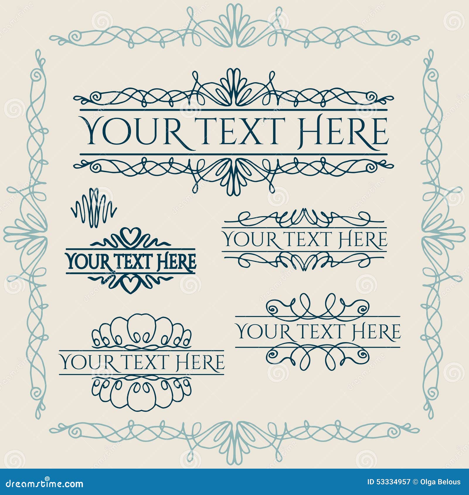 Label and Badge on Decorative Background with Stock Illustration ...