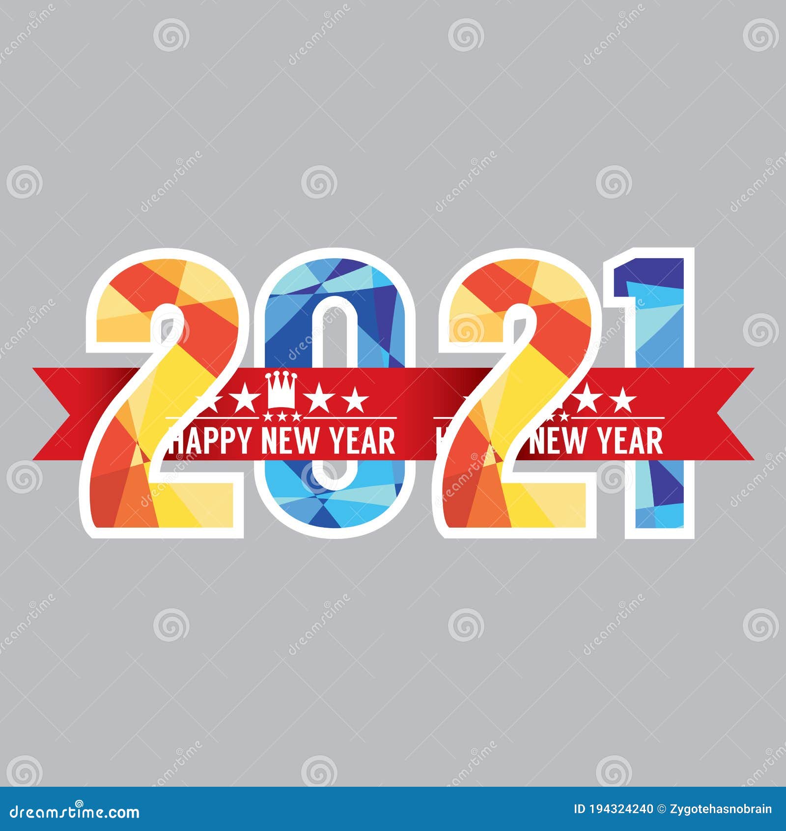 2021 Label Badge New Year Sign Symbol Vector Stock Vector ...