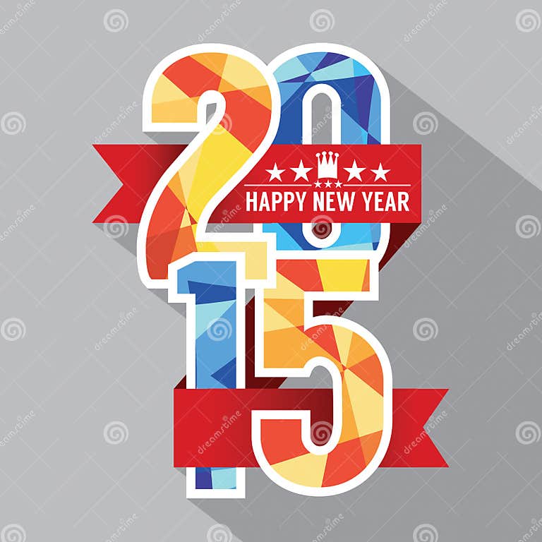 2015 Label Badge. stock vector. Illustration of holiday - 42661331