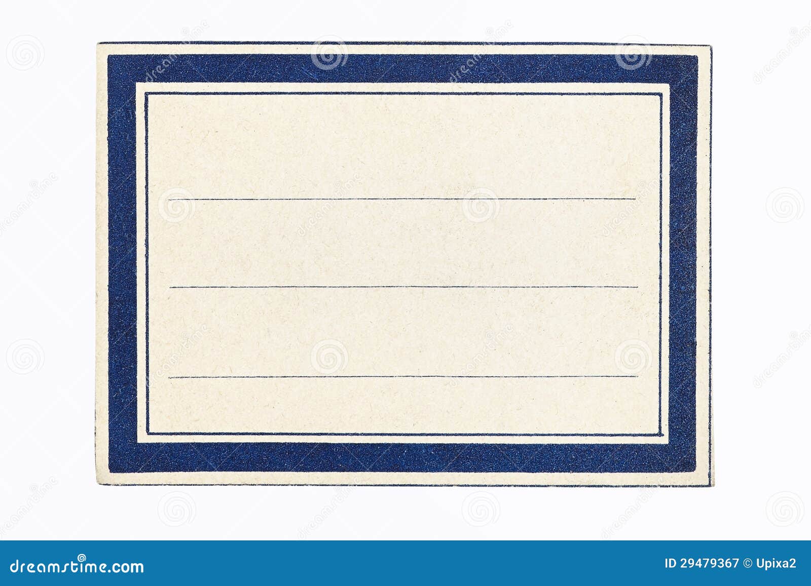 Label in a Blue and White Frame Stock Image - Image of label, dark ...