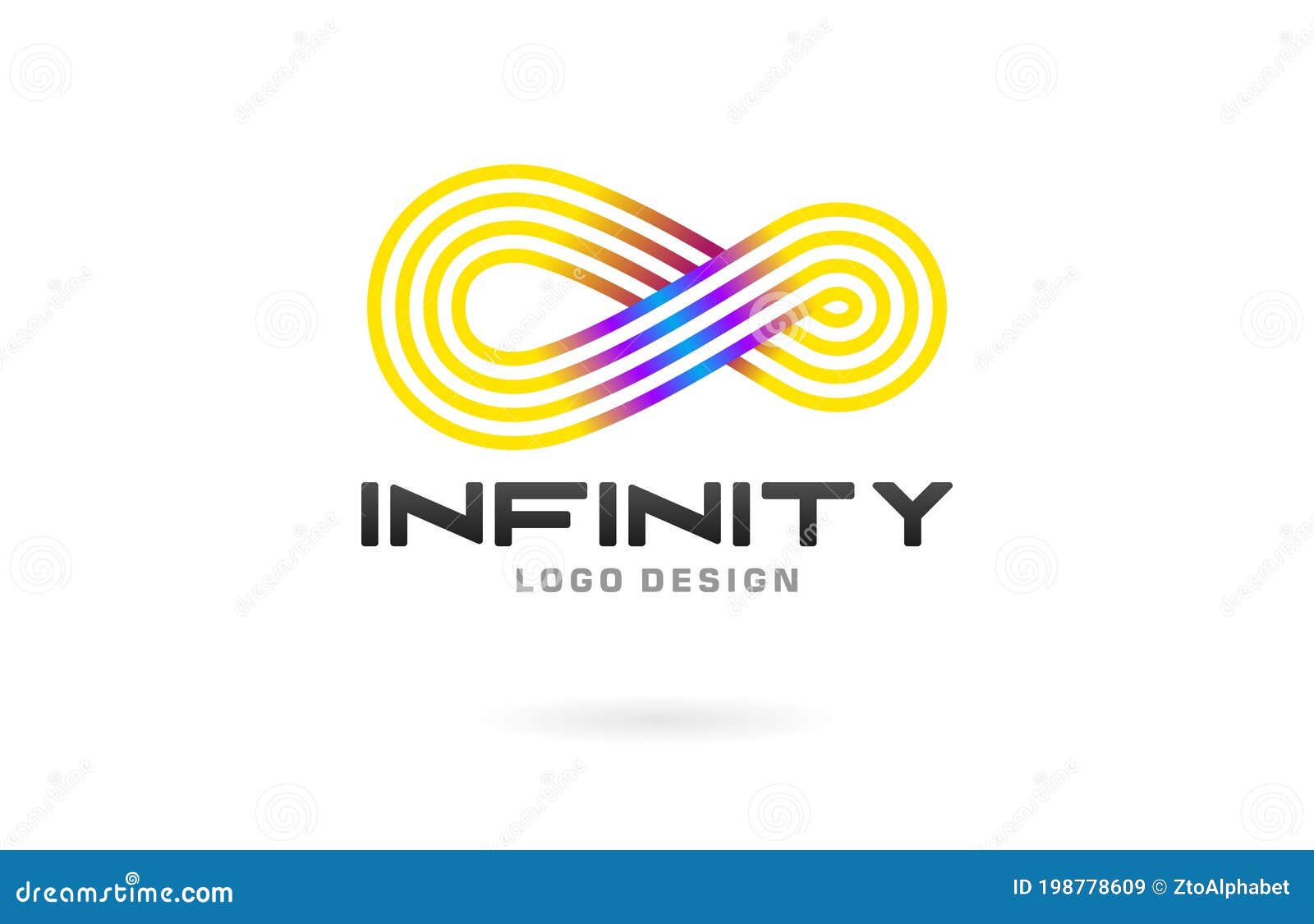 Infinity Limitless Eight Logo Template Stock Vector - Illustration of ...
