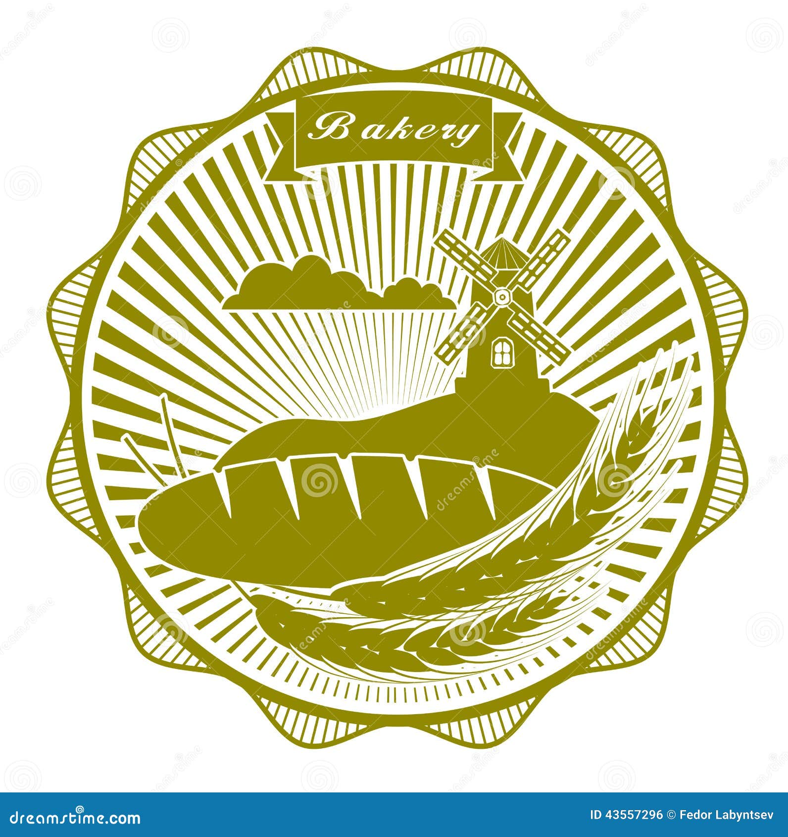 Bread Symbol Outline Logo. With A Simple Design Royalty-Free Stock ...