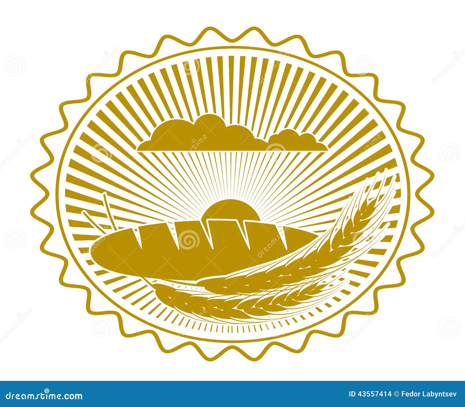 Bread Symbol Outline Logo. With A Simple Design Royalty-Free Stock ...