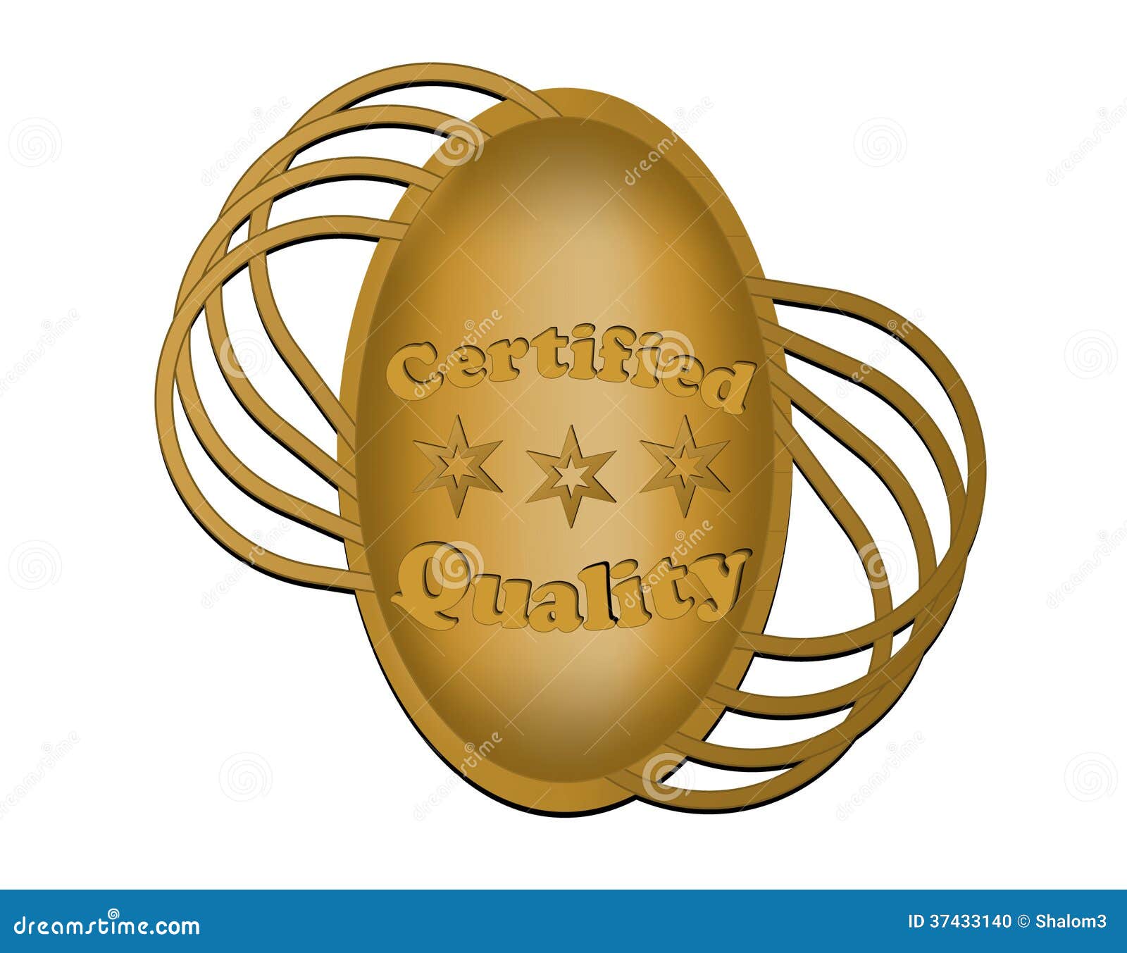 Label for Certified Quality Stock Vector - Illustration of commerce ...