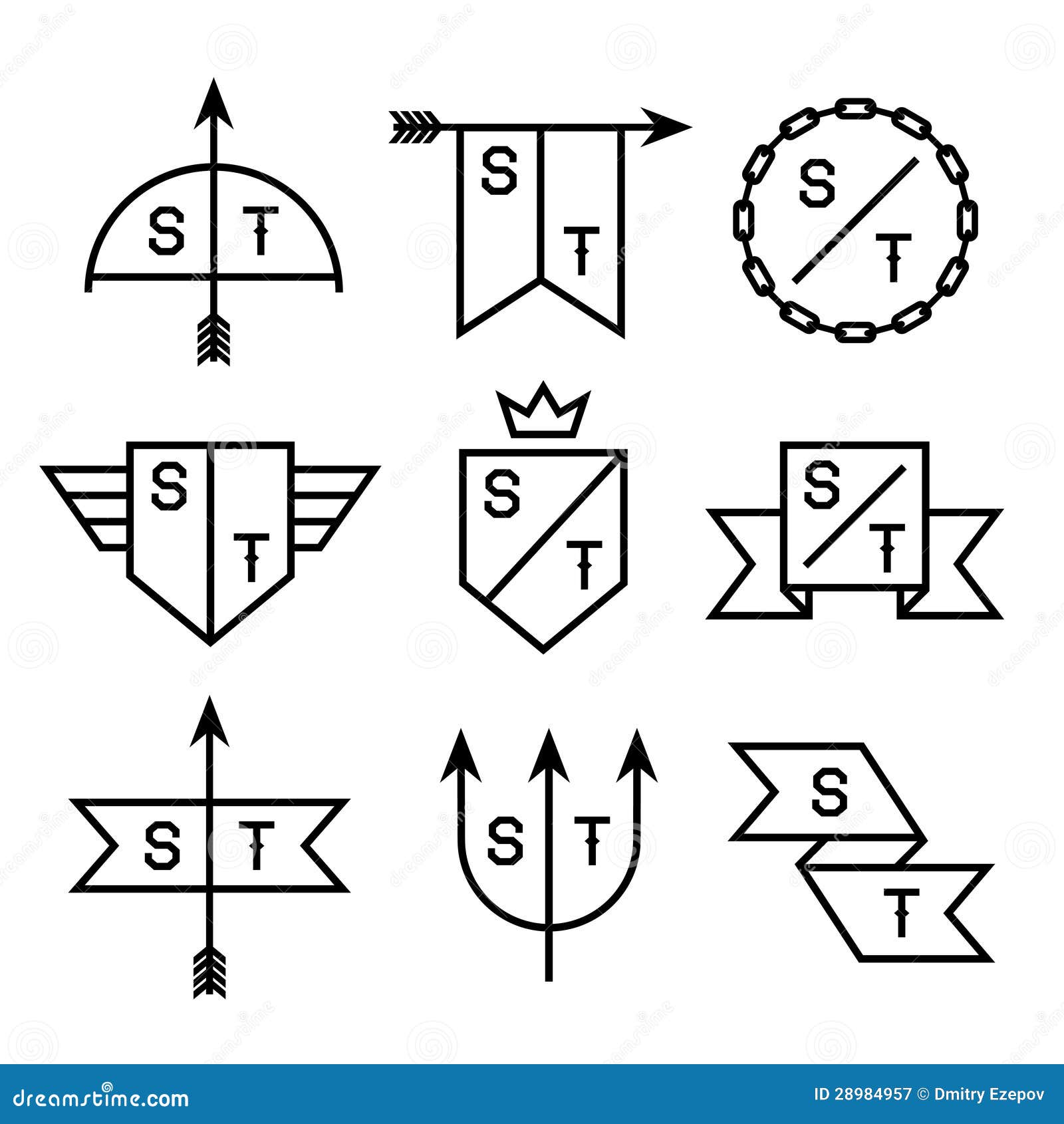 Label with chain stock vector. Illustration of badge - 28984957