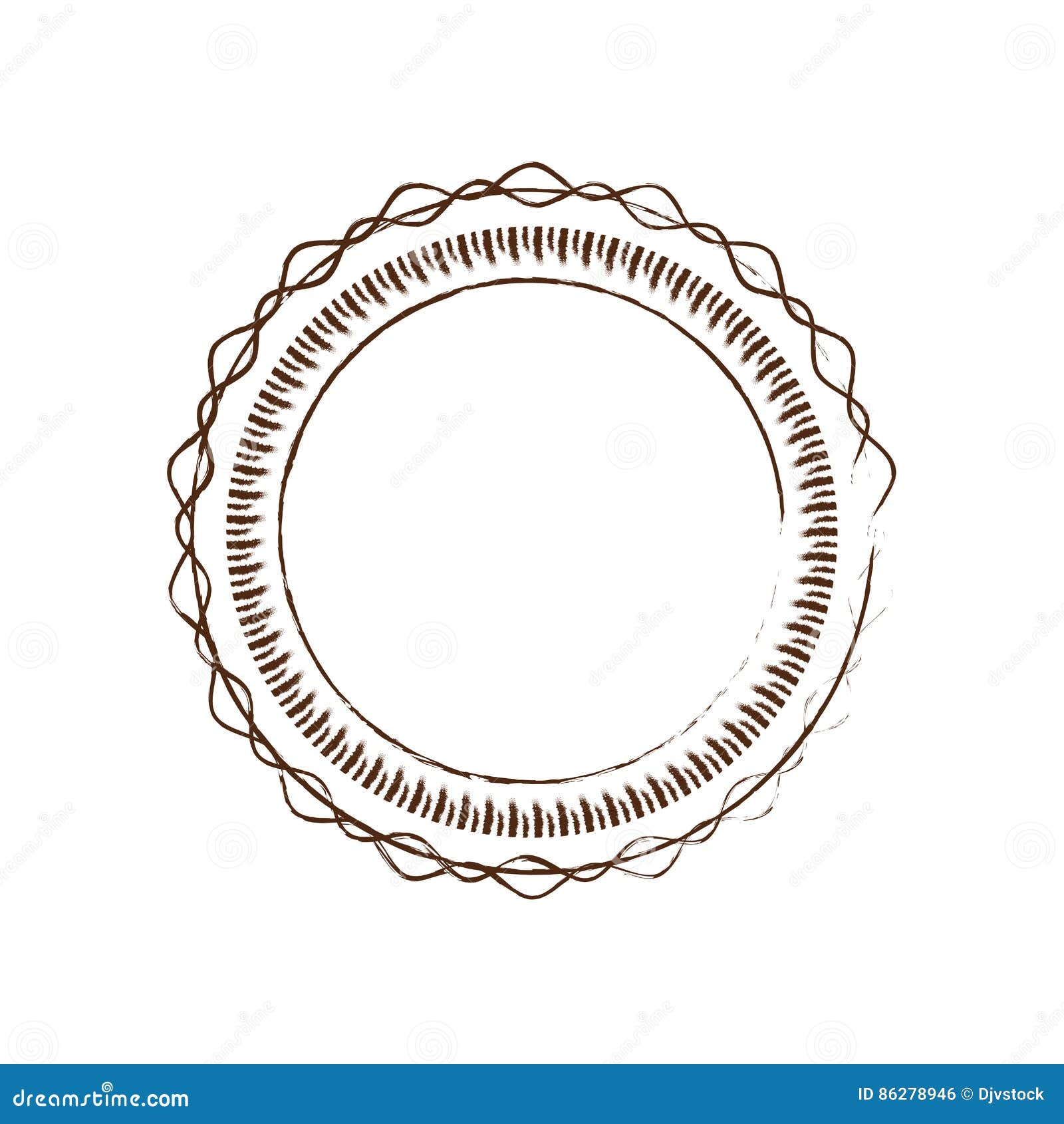 Label Circle Decorative Frame Stock Illustration - Illustration of card ...