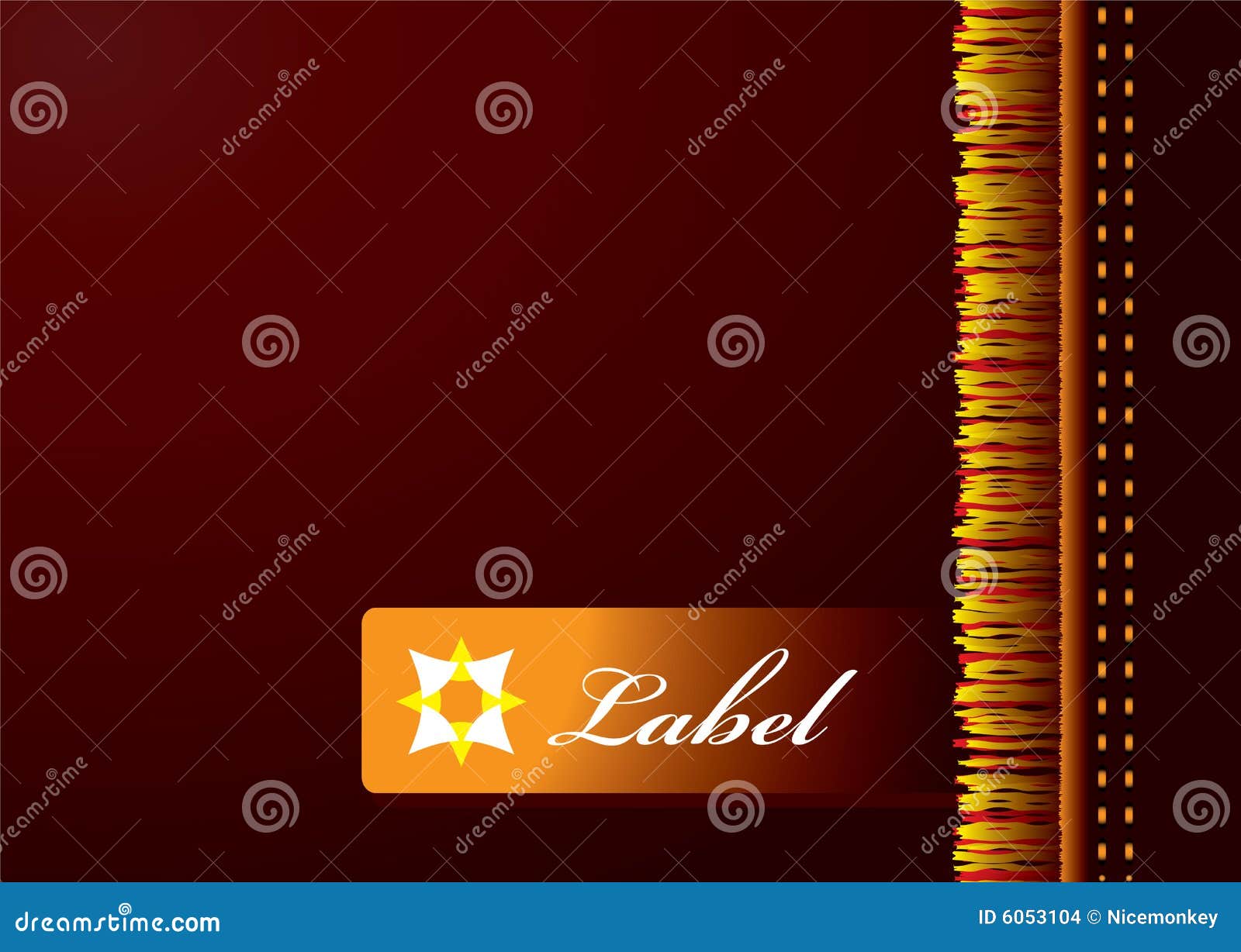 Label close stock vector. Illustration of macro, coarse - 6053104