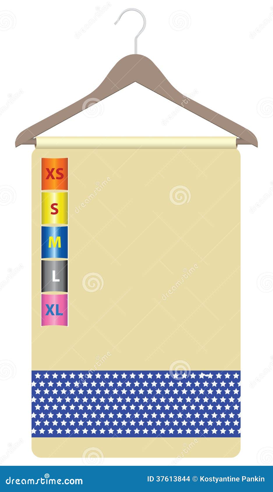 Label clothes hanger stock vector. Illustration of pattern - 37613844