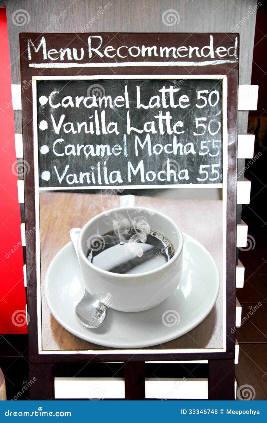 Label coffee menu list. stock photo. Image of coffee - 33346748