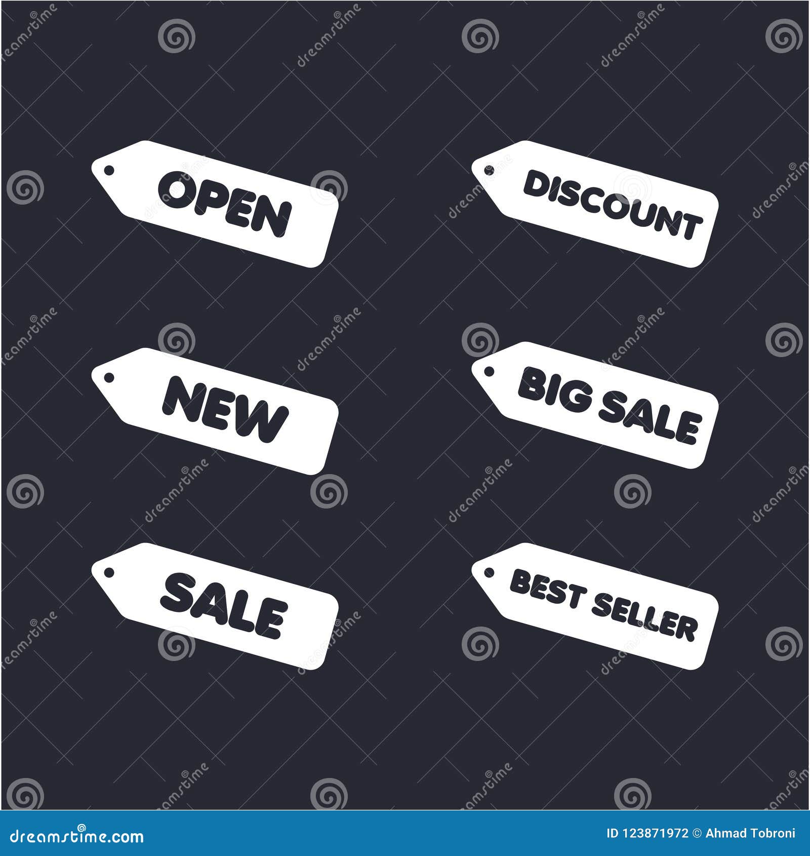 Label Compilation Vector Template Stock Vector - Illustration of banner ...