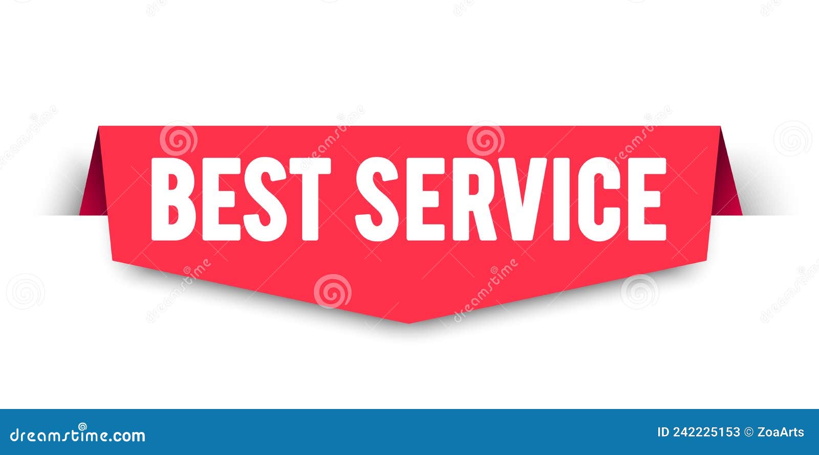 Vector Illustrator Best Service Bookmark. Stock Vector - Illustration ...