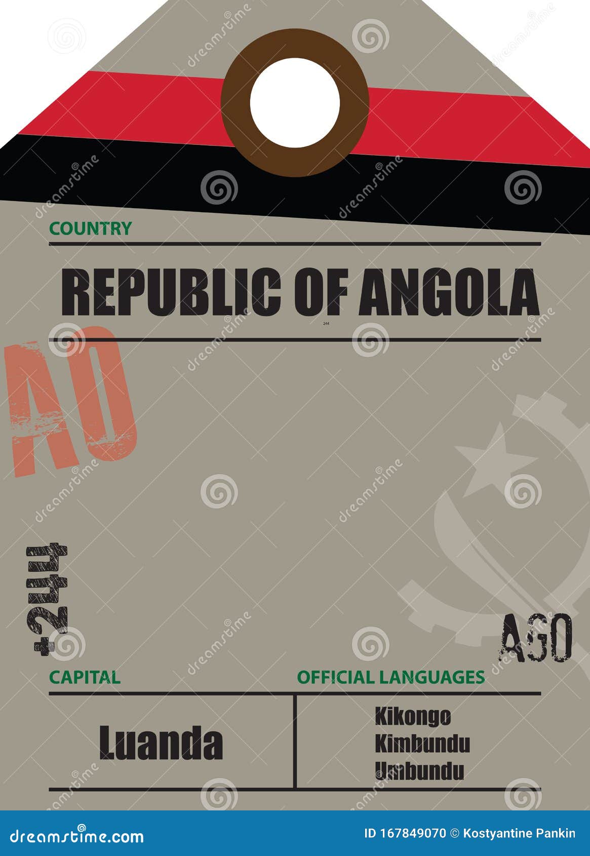 Angola Information Map. Vector Illustration | CartoonDealer.com #101247360
