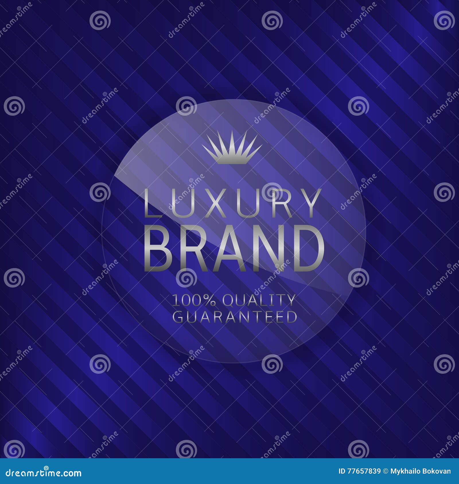 Label de marque de luxe illustration de vecteur. Illustration du mieux ...
