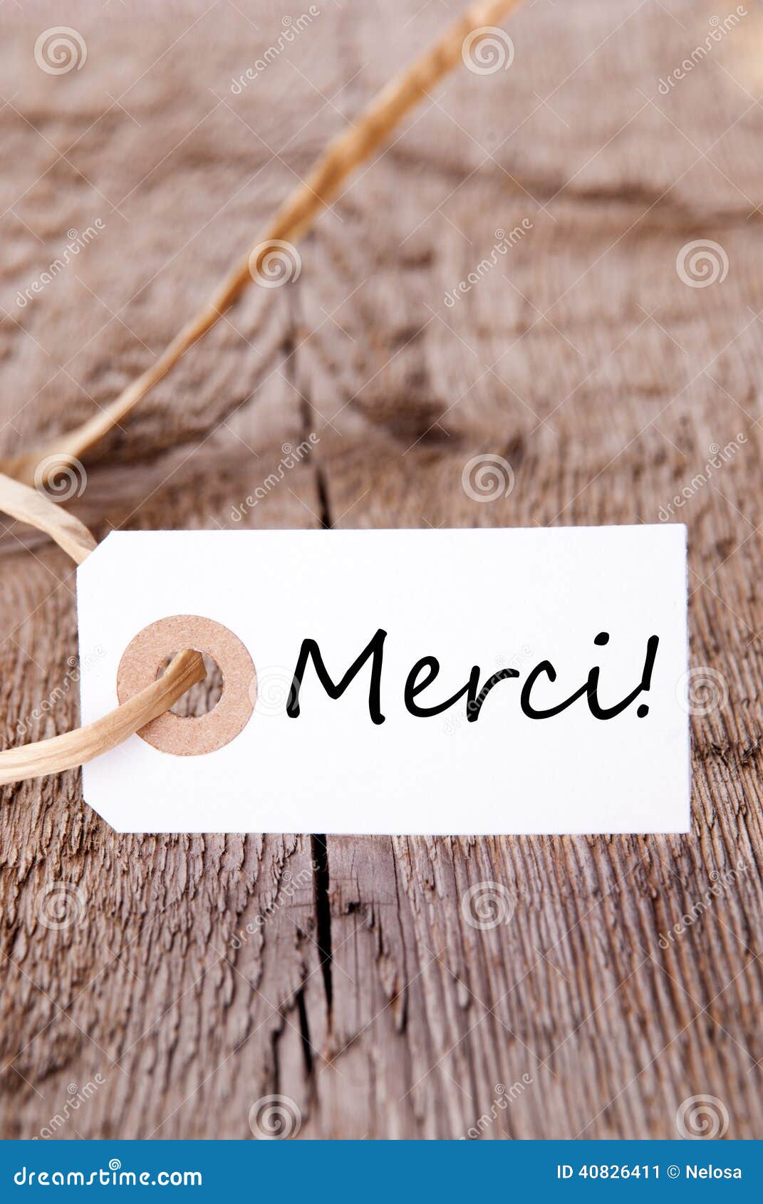 Label de Merci sur le bois image stock. Image du exprimez - 40826411