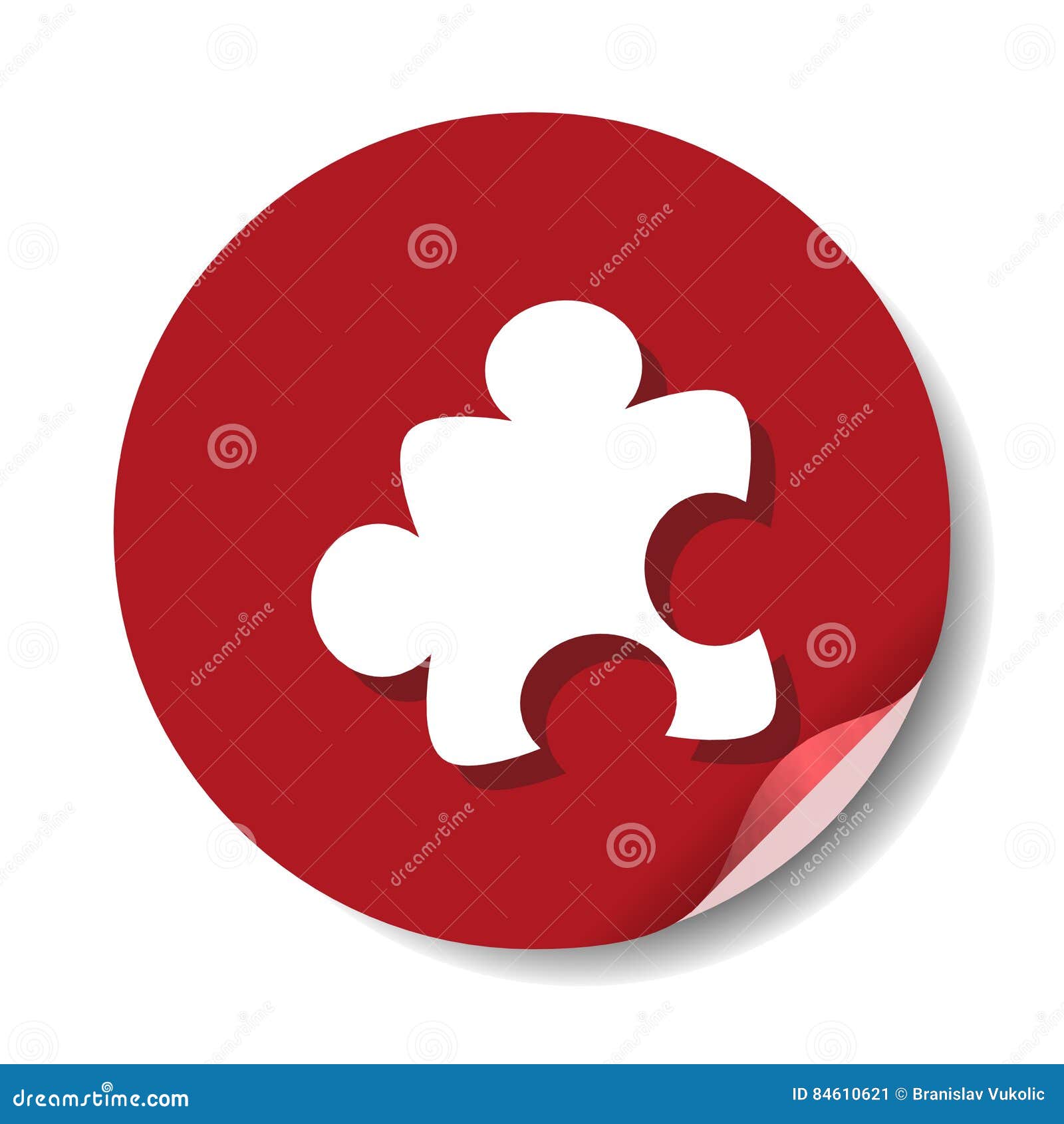 Label De Puzzle, Illustration Illustration Stock - Illustration du ...