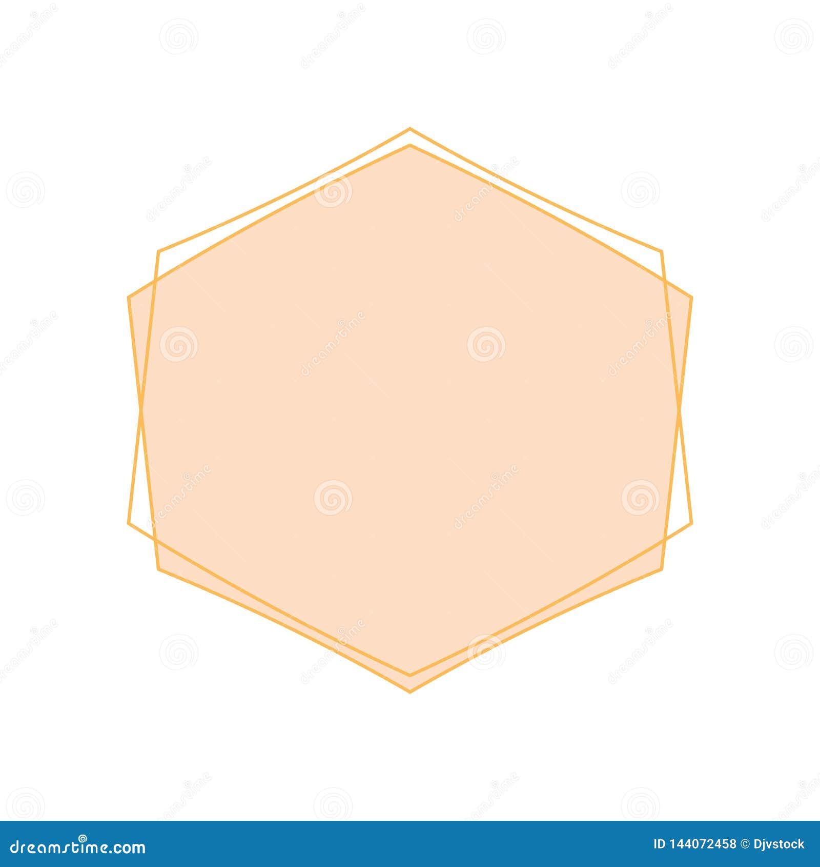 Label Decoration Empty Template Isolated Design Stock Illustration ...