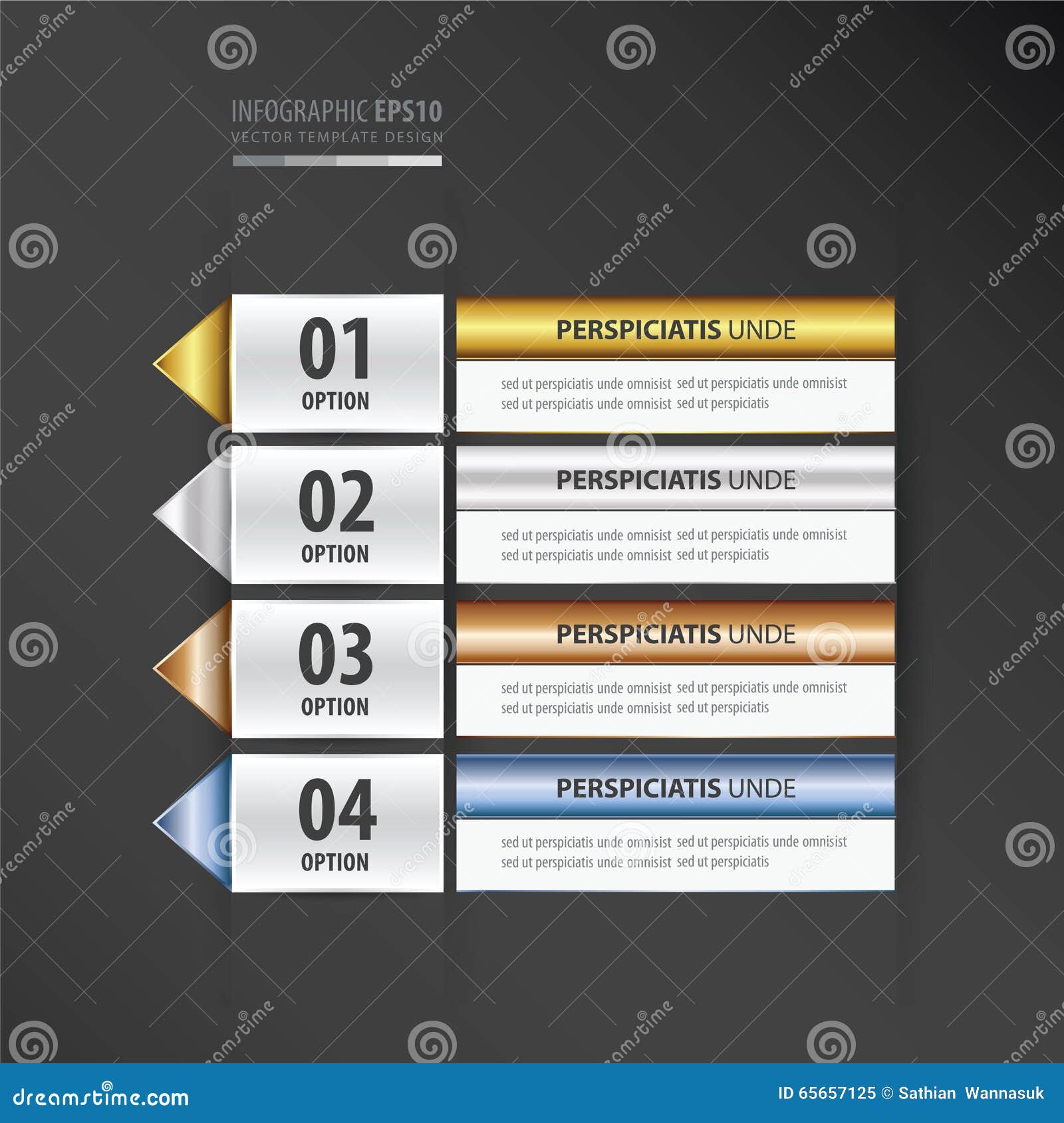 Label Design Gold, Bronze, Silver, Blue Color Stock Vector ...