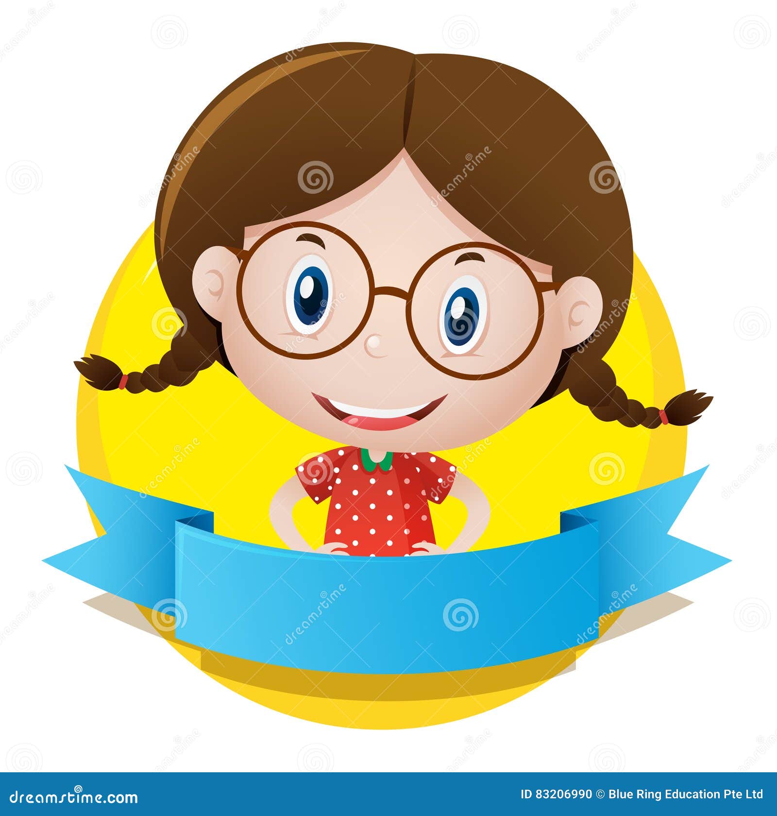 Label Design with Little Girl Stock Vector - Illustration of label ...