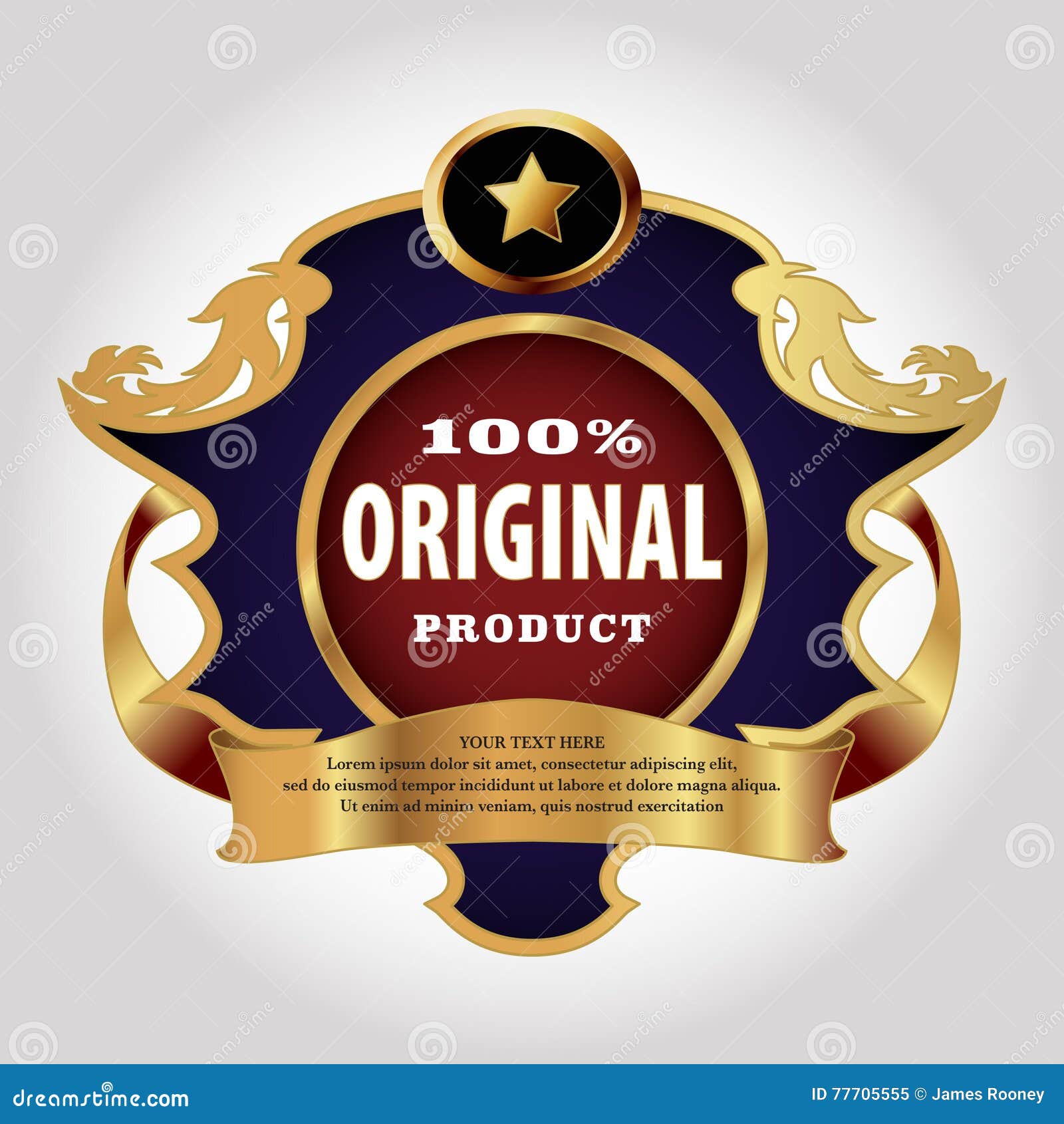 Label Design Template stock vector. Illustration of sticker - 77705555