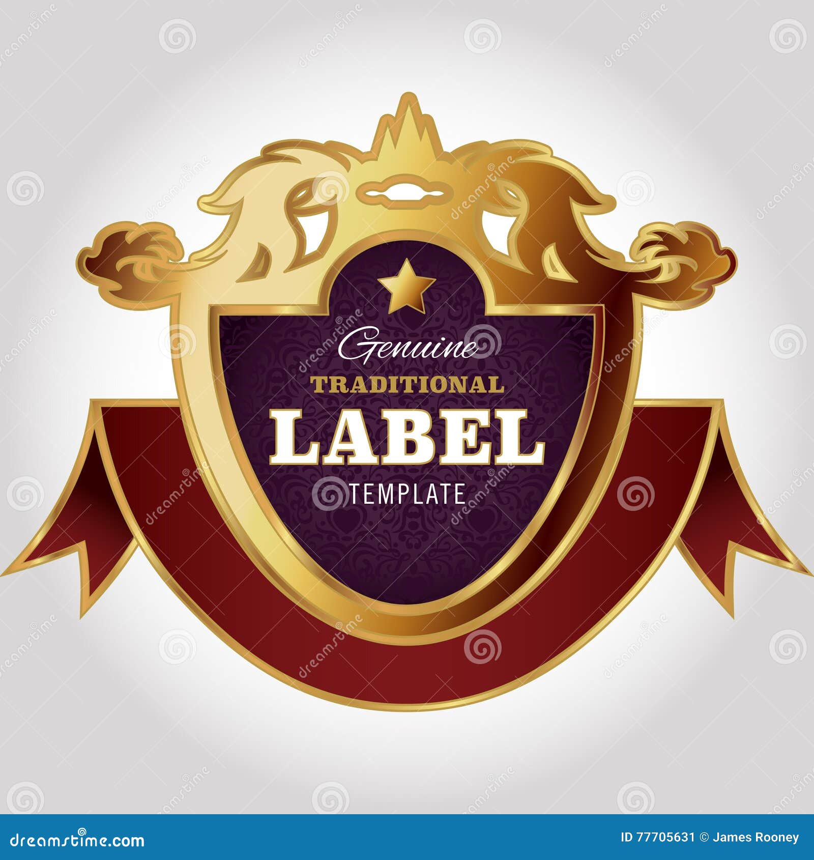 Label Design Template stock vector. Illustration of sign - 77705631