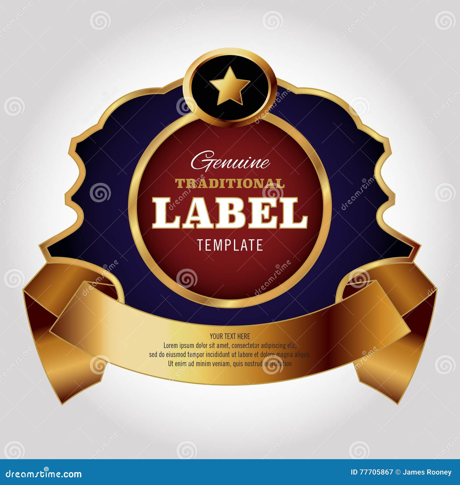 Label Design Template stock vector. Illustration of blue - 77705867