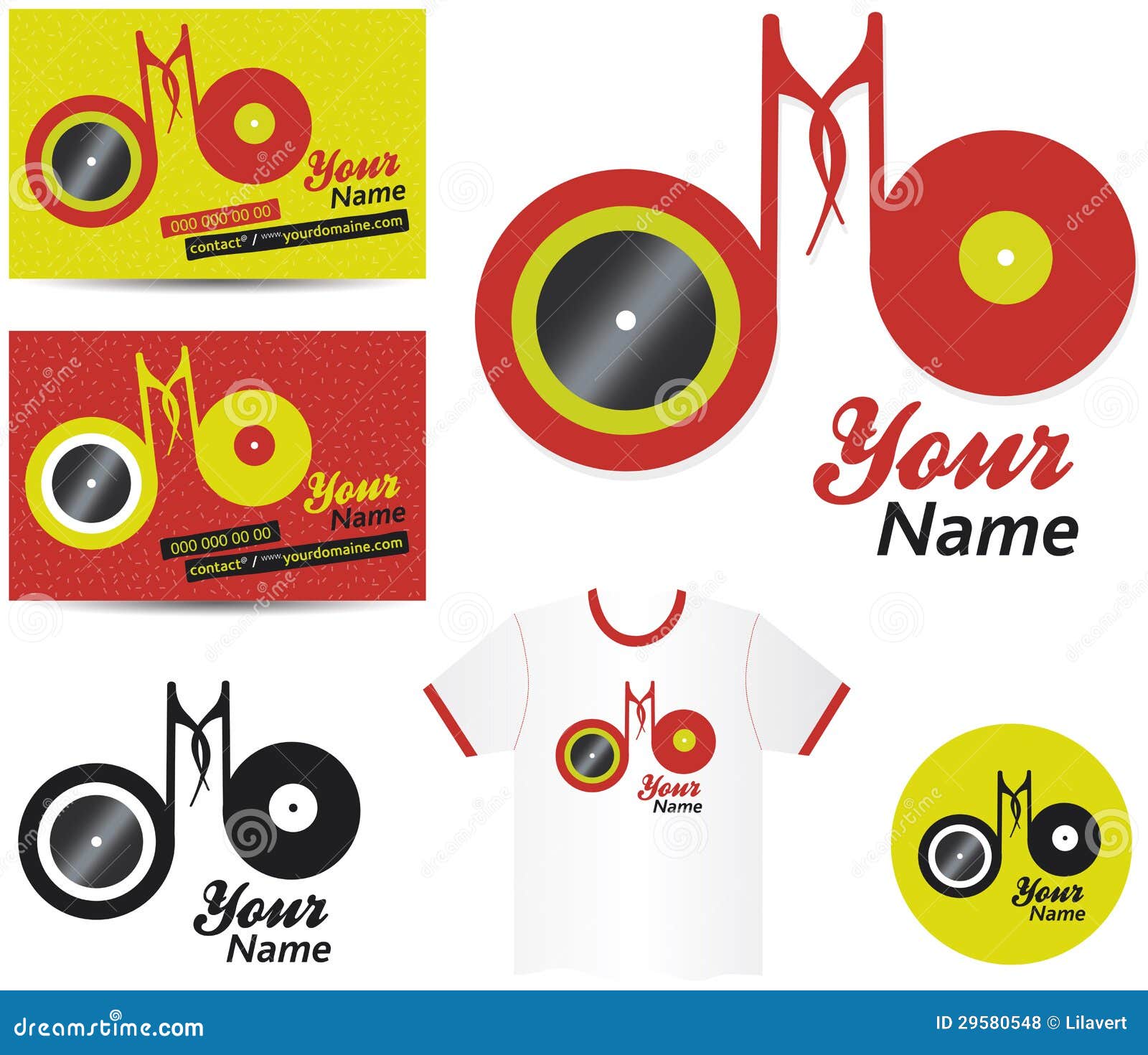 Label or DJ Music Logo stock vector. Illustration of company - 29580548