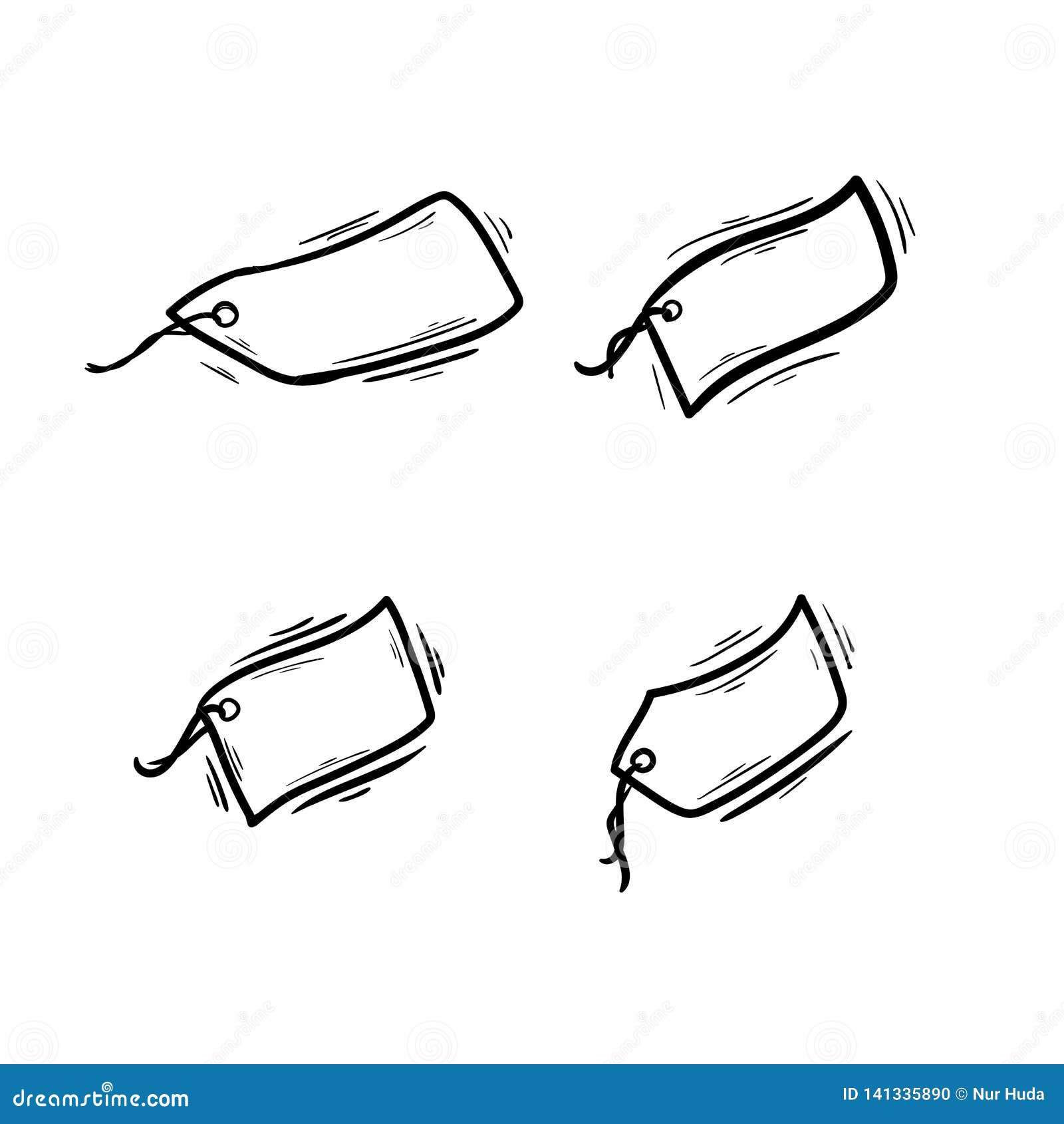 Label Doodle Doodle Icon Vector Stock Illustration - Illustration of ...