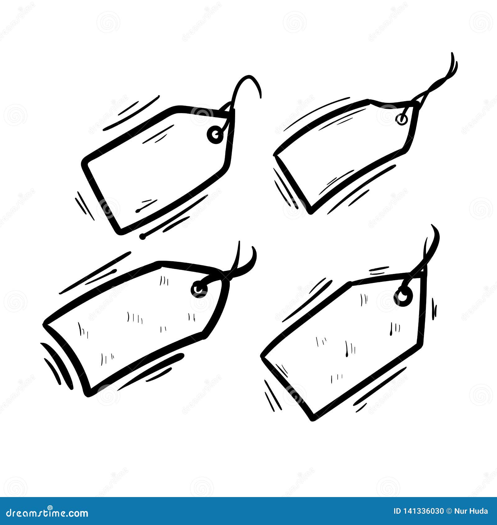 Label Doodle Doodle Icon Vector Stock Vector - Illustration of pretty ...