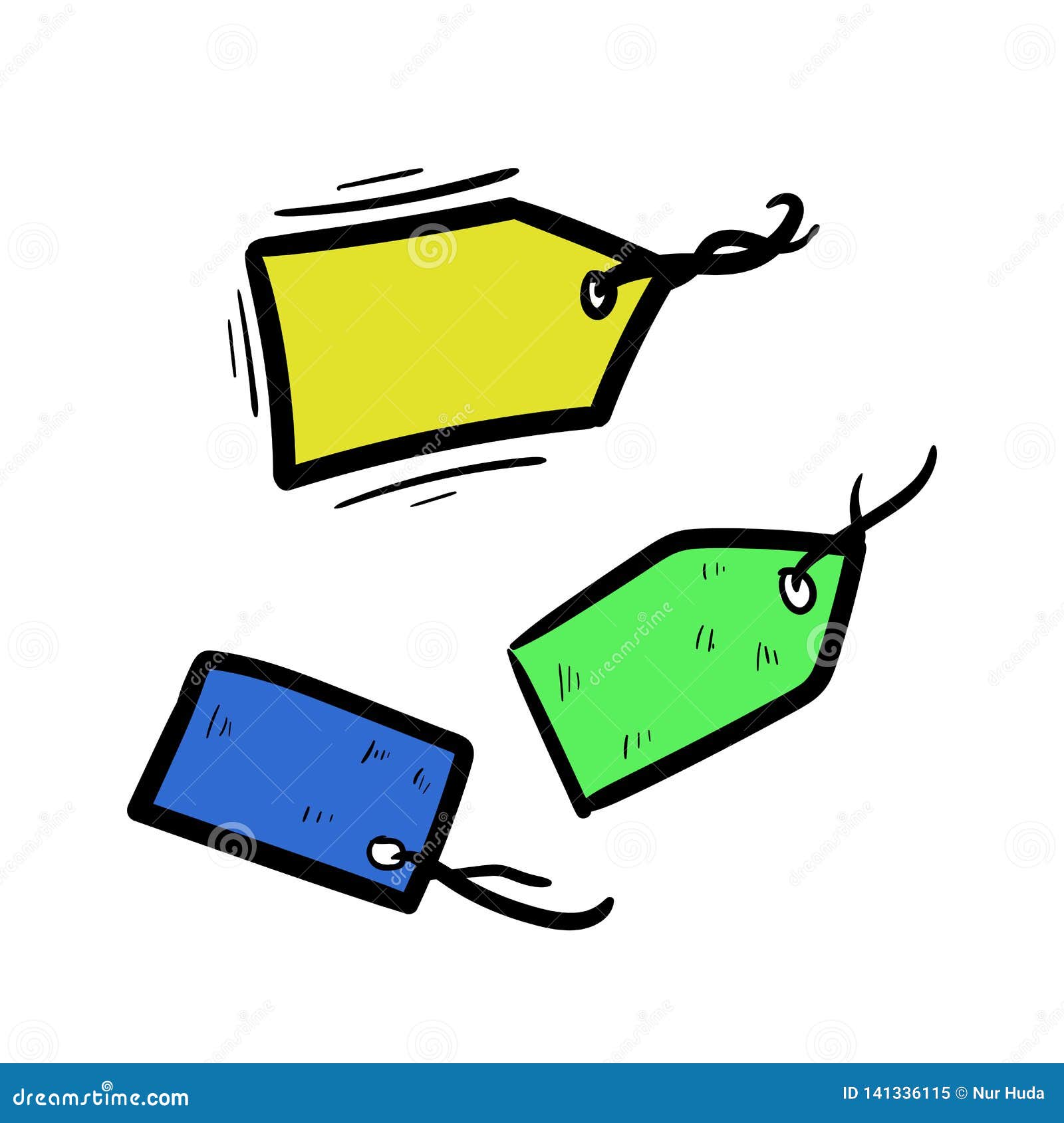 Label Doodle Doodle Icon Vector Stock Vector - Illustration of isolated ...