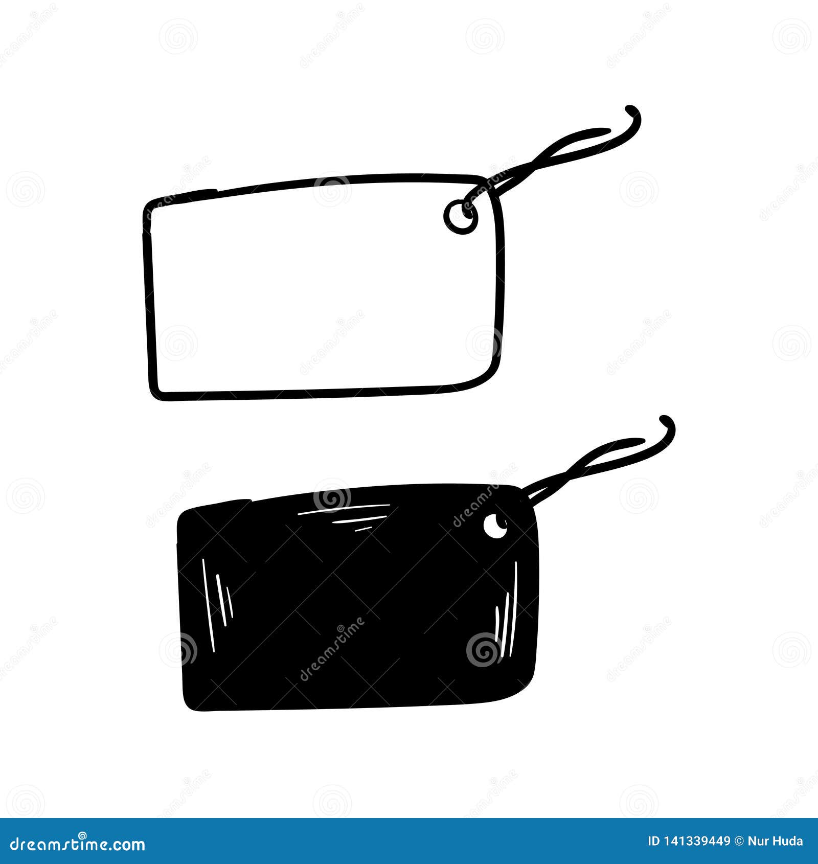 Label Doodle Doodle Icon Vector Stock Illustration - Illustration of ...