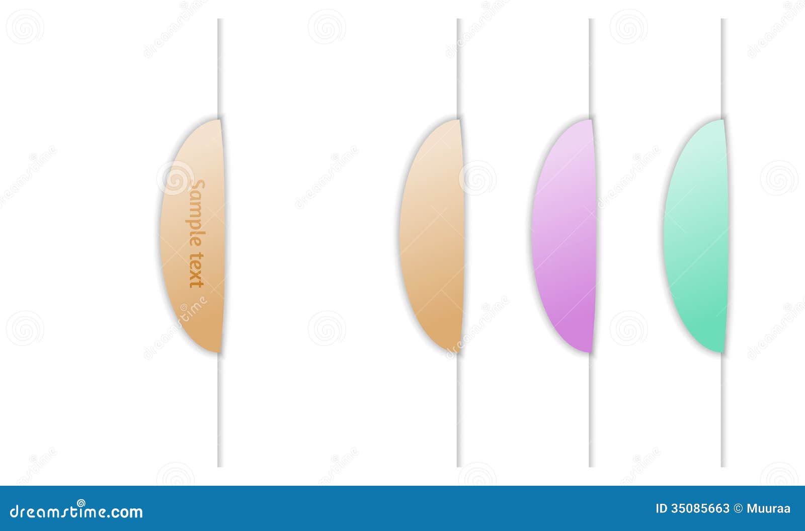 Label on the Edge of the Page Stock Vector - Illustration of badge ...