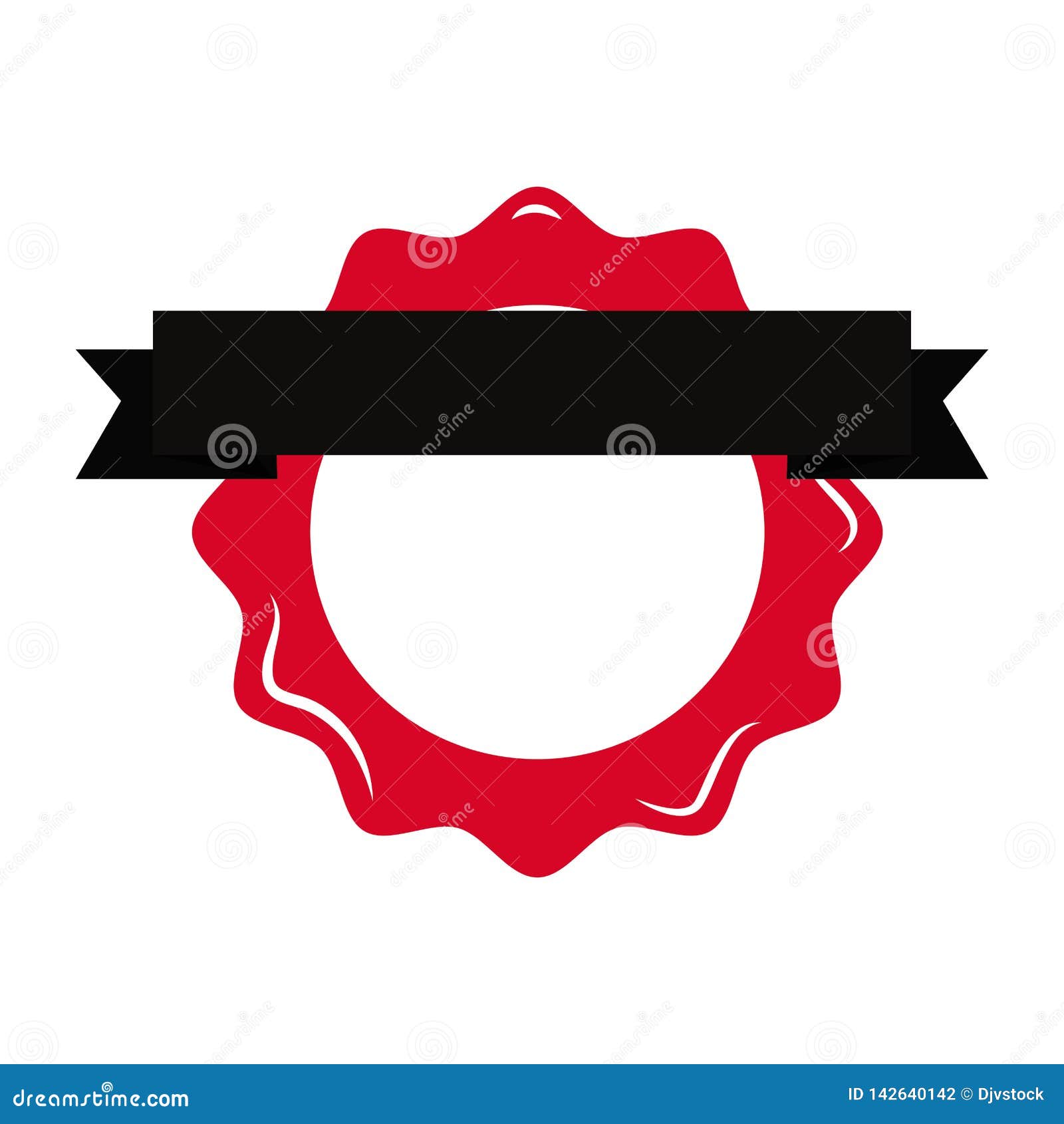 Label Empty Template on White Background Stock Vector - Illustration of ...