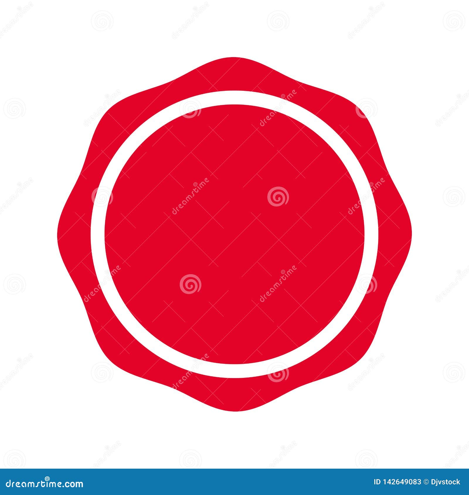 Label Empty Template on White Background Stock Vector - Illustration of ...