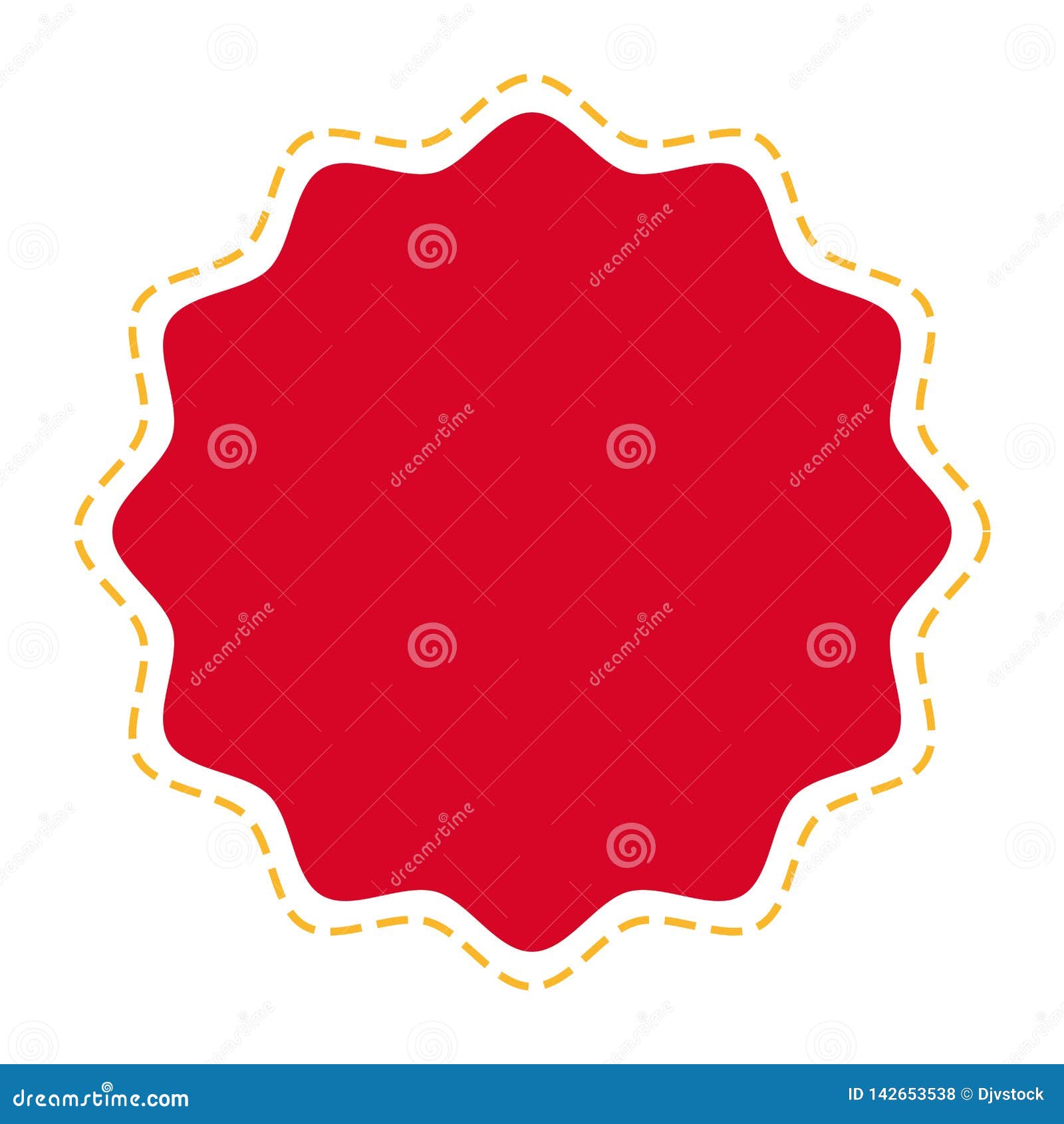 Label Empty Template on White Background Stock Vector - Illustration of ...