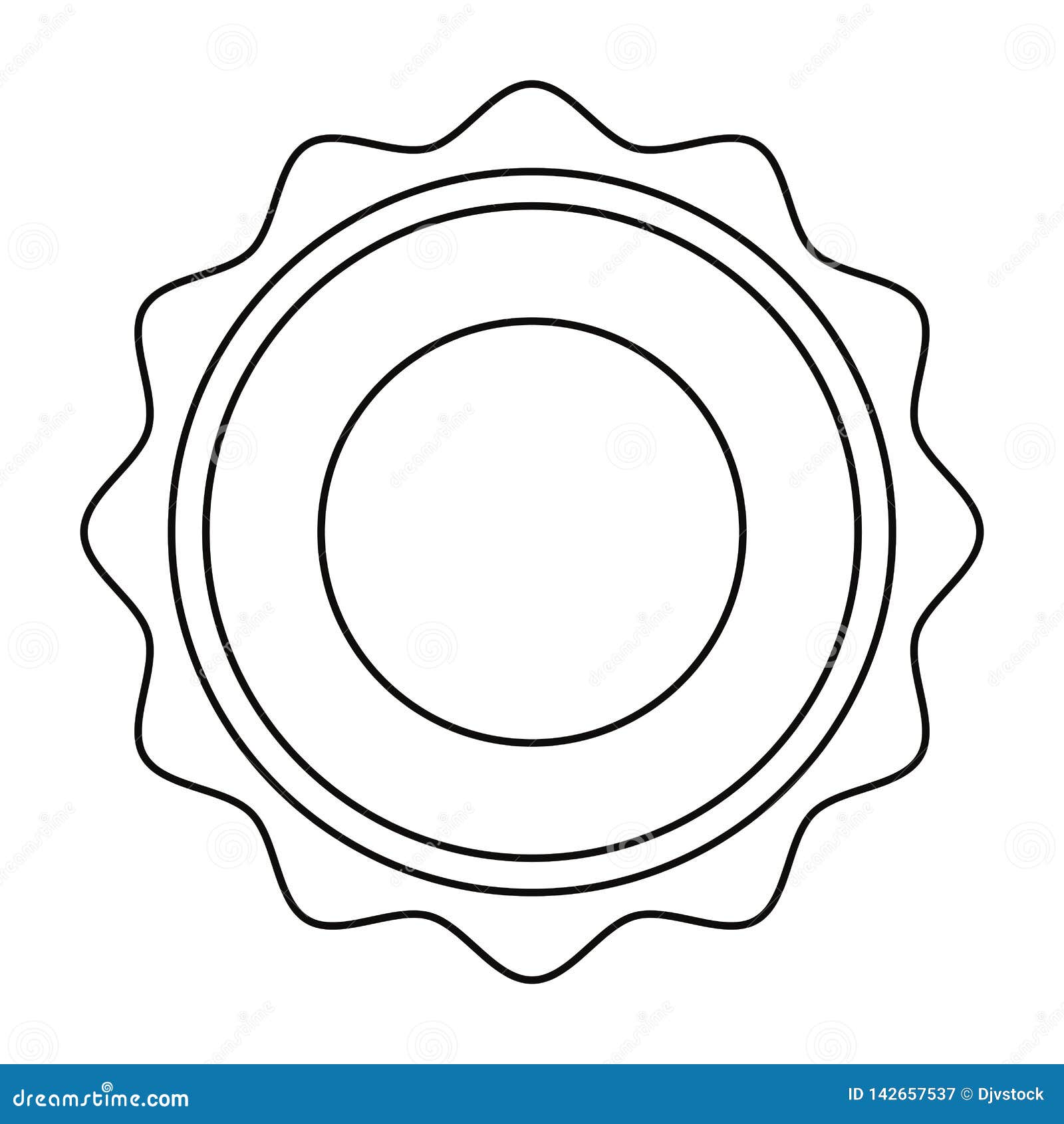 Label Empty Template on White Background Stock Vector - Illustration of ...