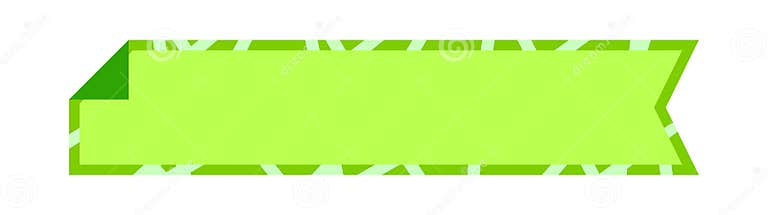 Label Frame Simple, Green Label Tag Rectangular for Text Frame Stock ...